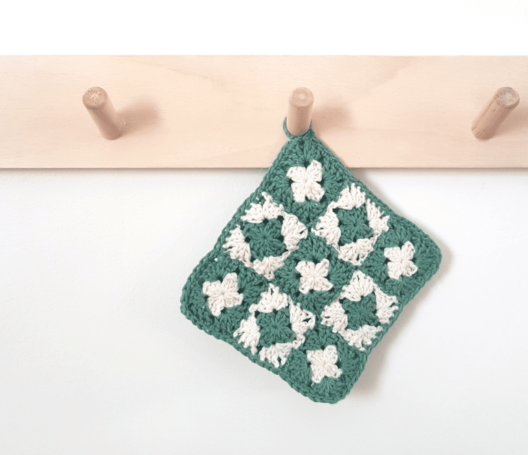 Tuto crochet d'une manique en granny squares