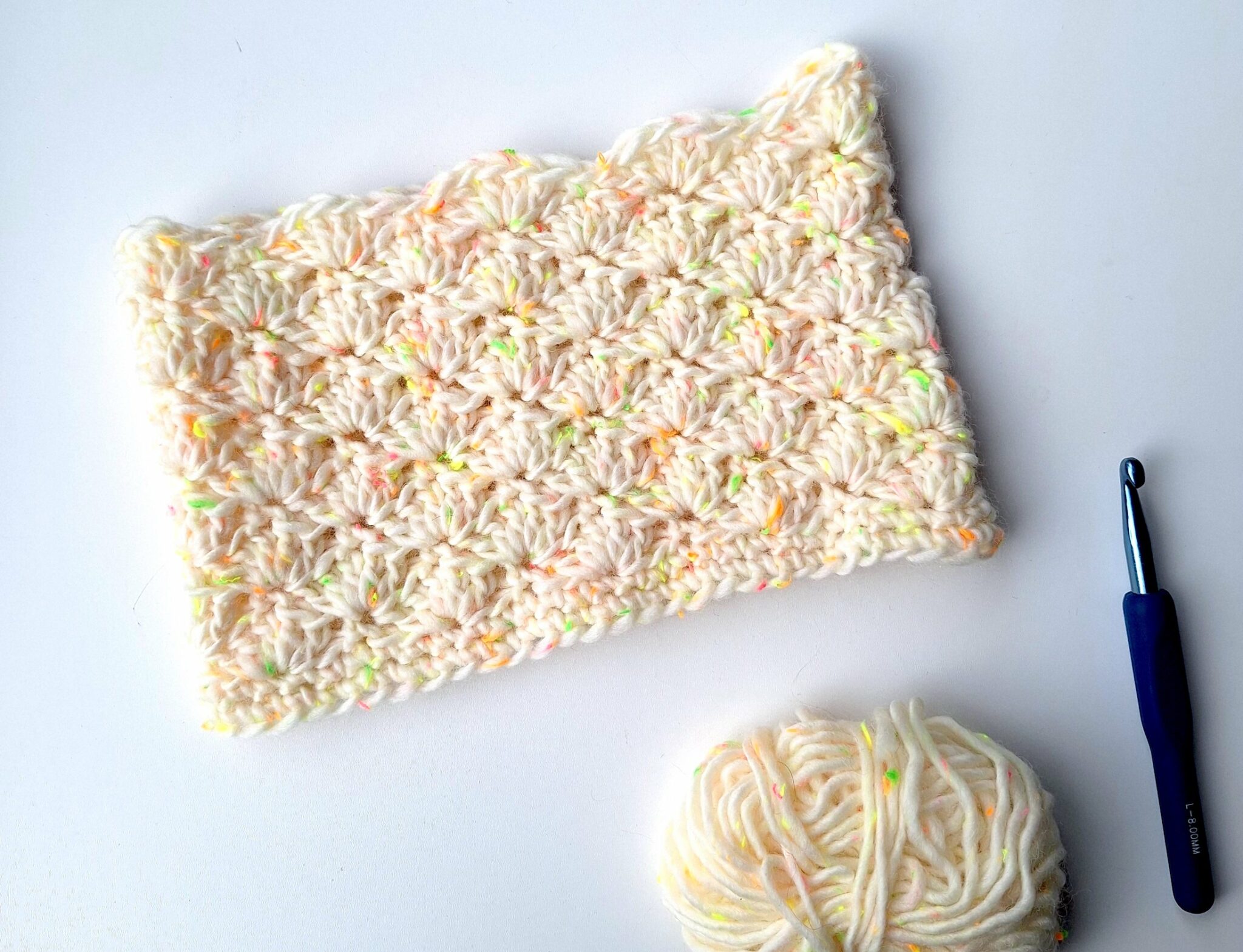 Le tuto du snood facile en crochet au point coquille